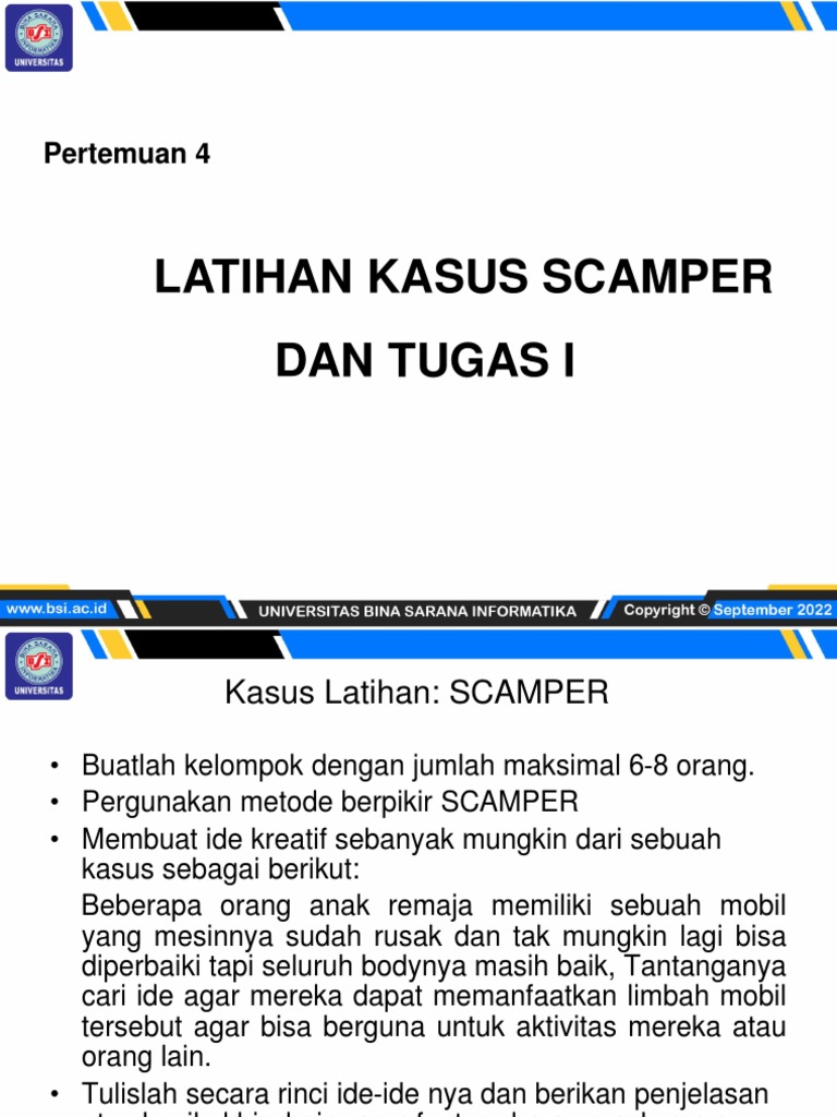 Metode SCAMPER dalam Kreativitas Kelompok | PDF