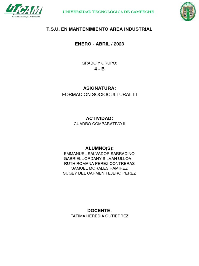 Práctica 1. Cuadro Comparativo Ii-1 | PDF | Negociación | Cognición Práctica 1. Cuadro Comparativo Ii-1 | PDF | Negociación | Cognición