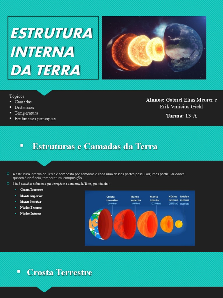 Estrutura interna da Terra | PDF | Terra | Crosta (Geologia)
