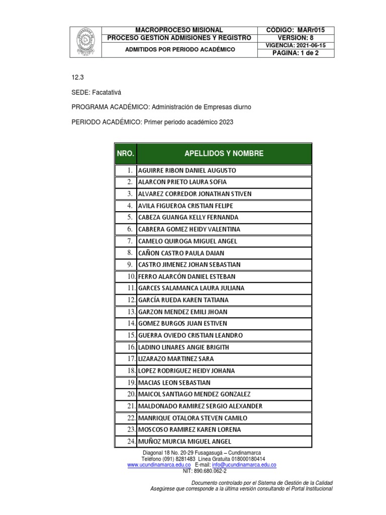 Admon Empresas Diurna | PDF