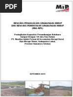 Contoh Dokumen RKL-RPL Lingkungan | PDF
