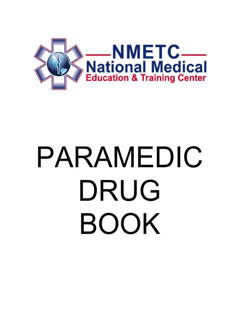 Paramedic Drug Book | PDF | Benzodiazepine | Medical Specialties