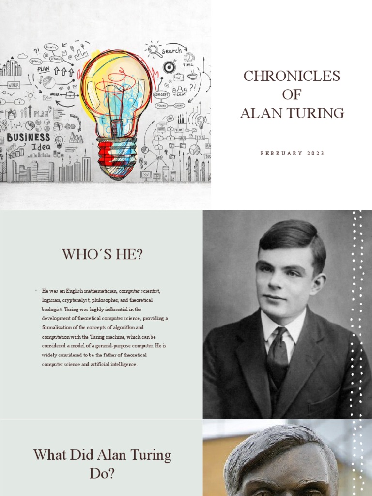 Alan Turing: Father of AI & Computing | PDF | Philosophy | Young Adult