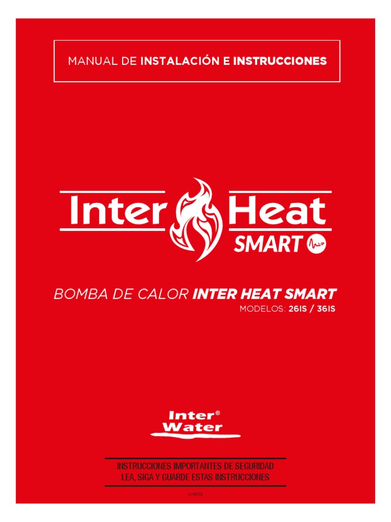 Bomba de Calor Inter Heat Smart | Descargar gratis PDF | Agua | Bomba de calor