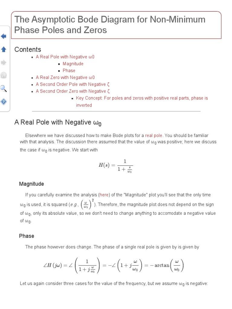 03.1the Asymptotic Bode Diagram For Non-Minimum Phase Poles and Zeros ...