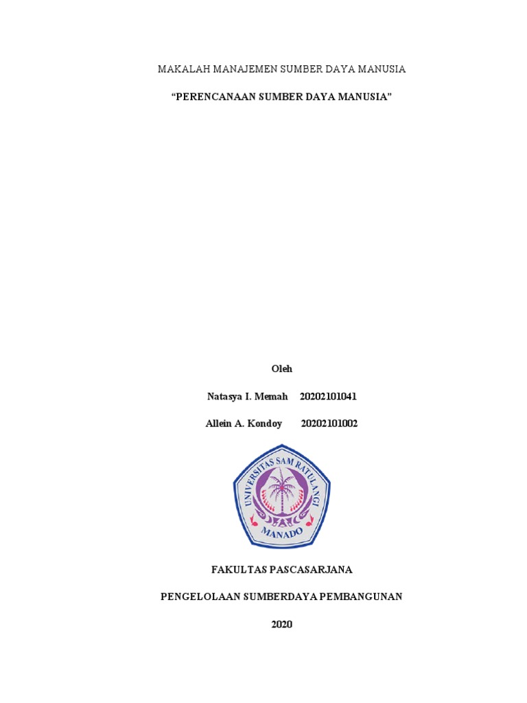 Makalah - Perencanaan SDM | PDF