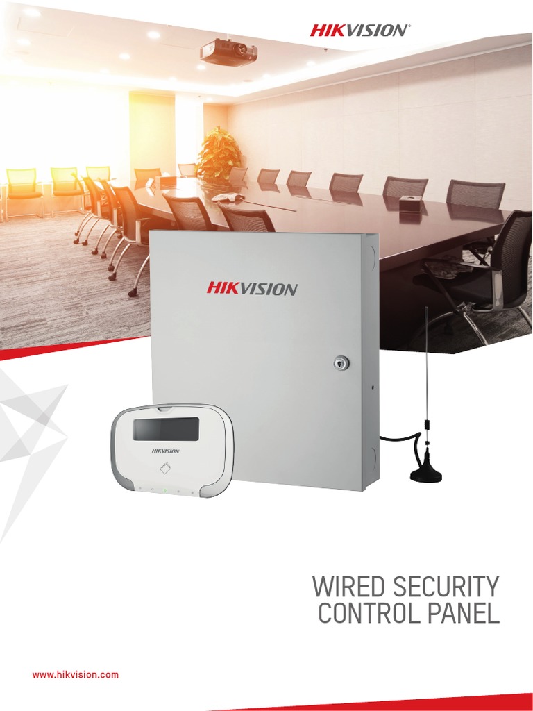 The Brochure of Wired Security Control Panel | PDF | Security Alarm ...