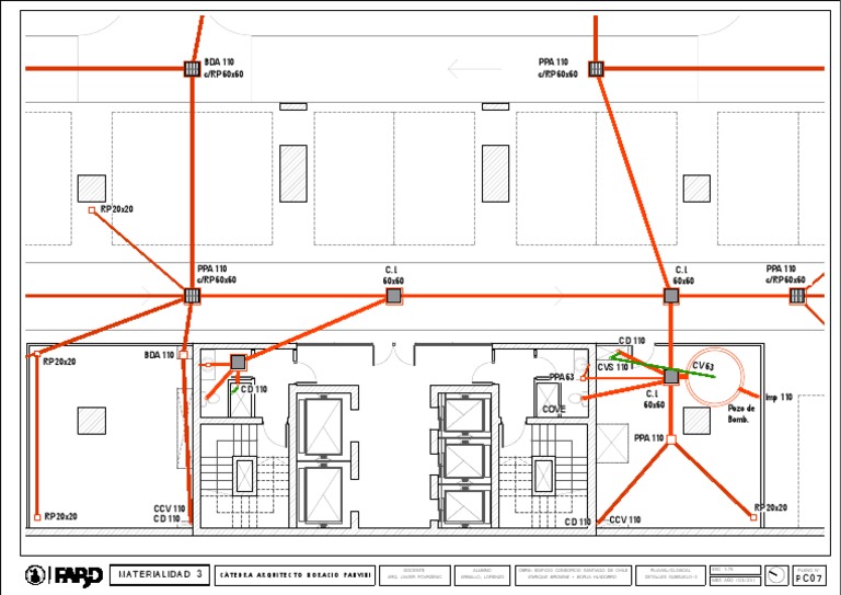 Edificio Consorcio Santiago Geometrales Cloacal Detalle | PDF