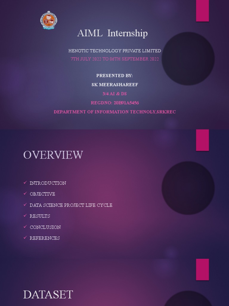 AIML Internship: Henotic Technology Private Limited | PDF | Employment | Salary