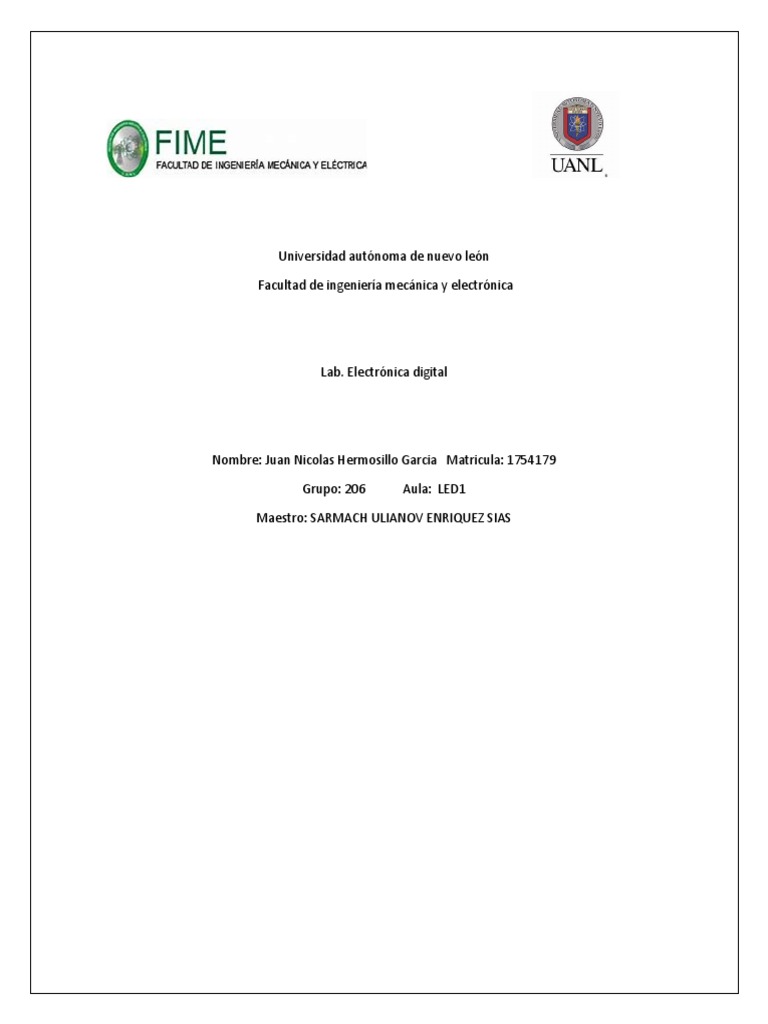 Practica 2 Electronica Digital Lab Pdf