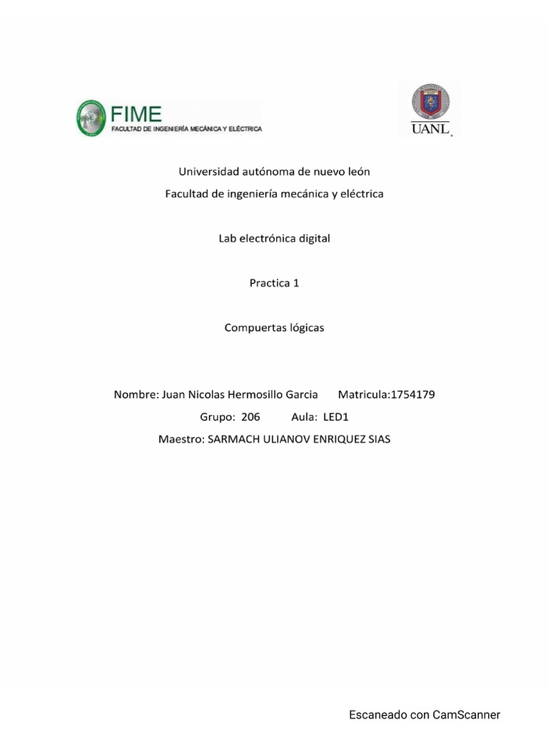 Prácticas De Lab De Electrónica Digital Pdf