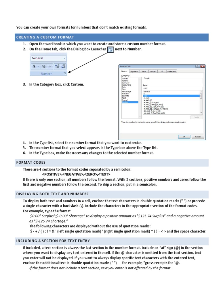 Creating A Custom Format Pdf Notation Color