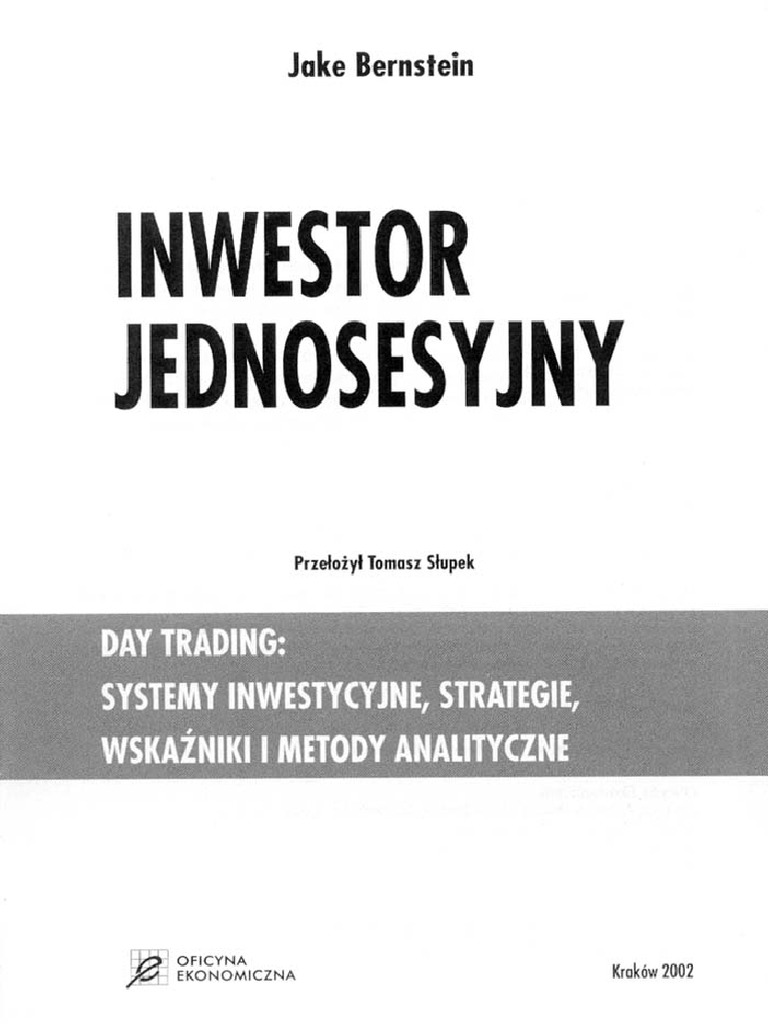 Bernstein - Inwestor Jednosesyjny - Daytrading | PDF