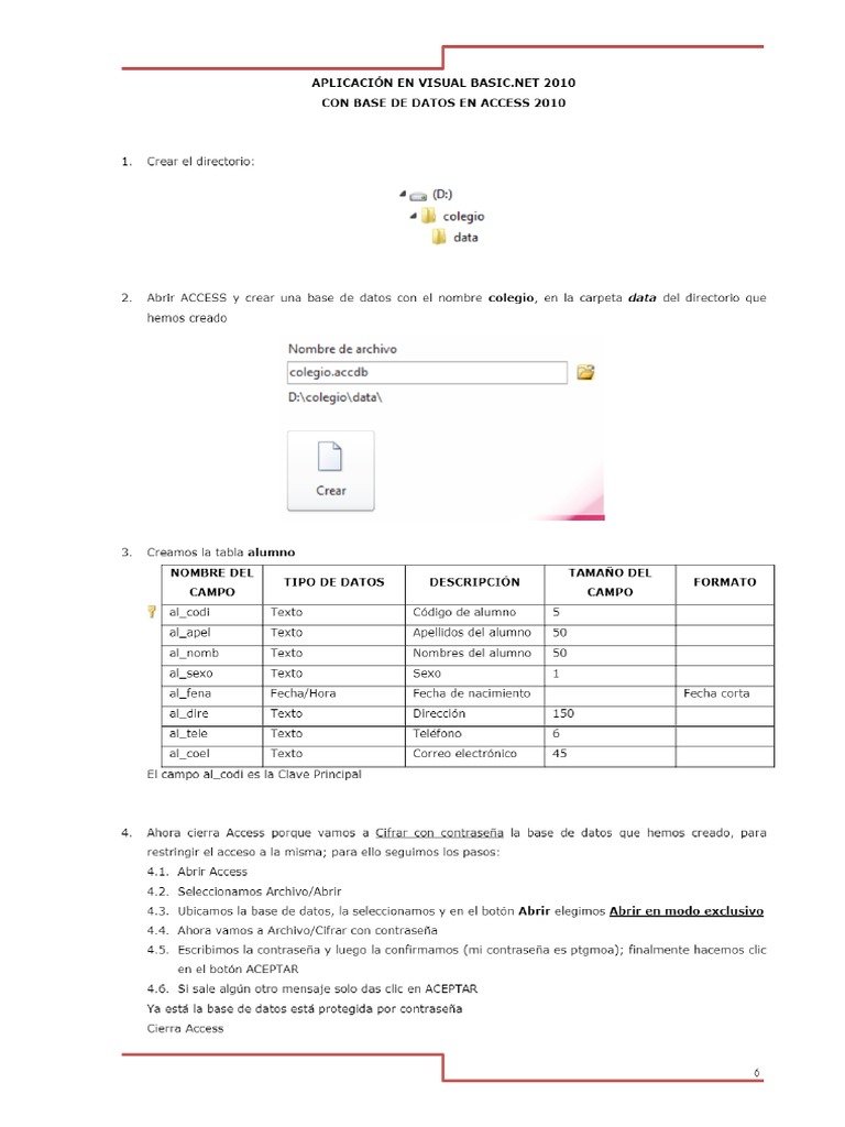 APLICACIÓN EN VISUAL BASIC - NET 2010 CON BASE DE DATOS EN ACCESS PDF ... APLICACIÓN EN VISUAL BASIC - NET 2010 CON BASE DE DATOS EN ACCESS PDF ...