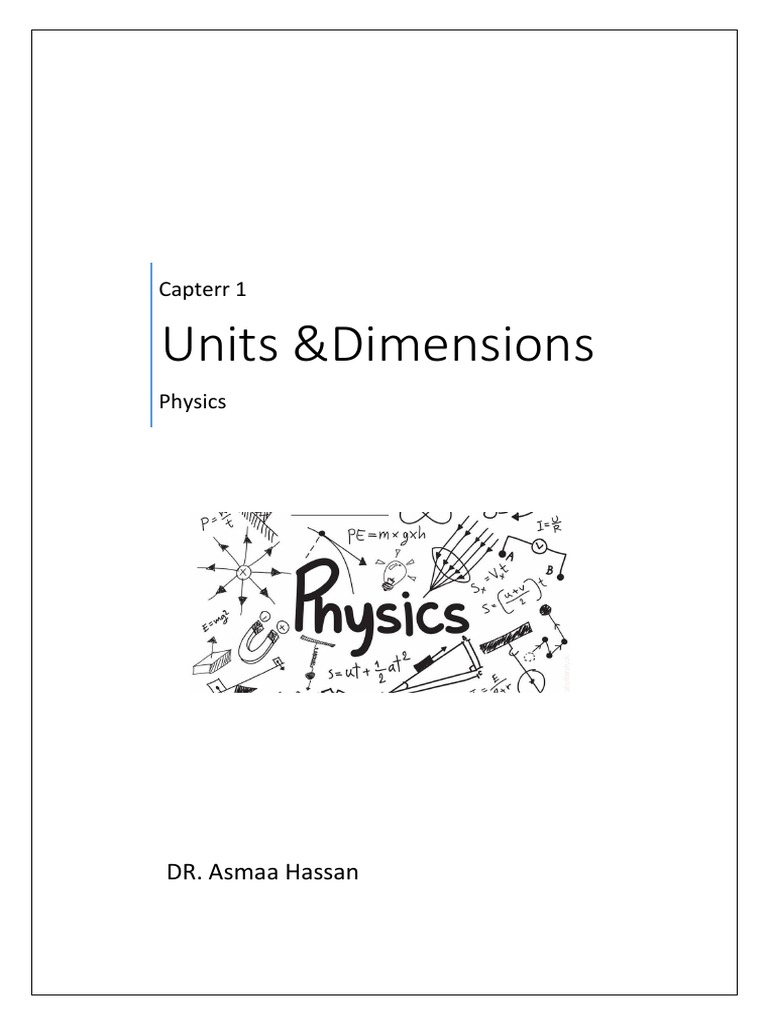 Units and Dimensions | PDF