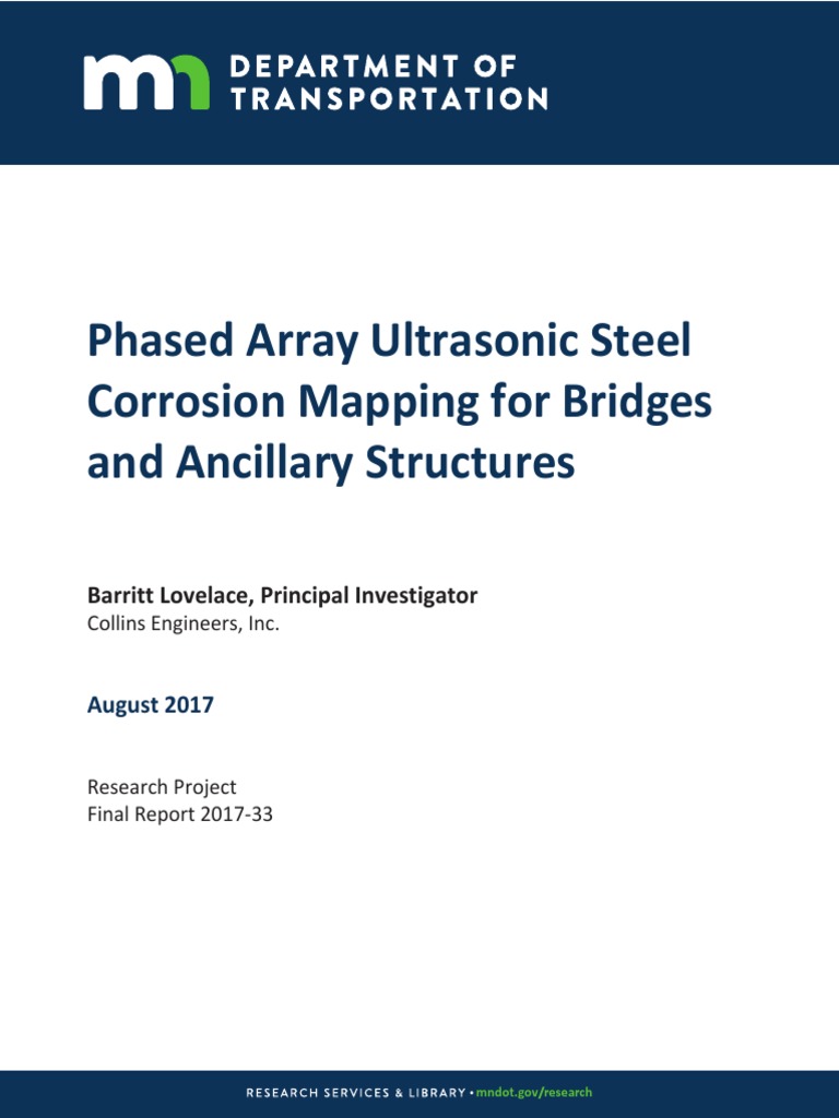 Phased Array Ultrasonic Steel Corrosion Mapping For Bridges and ...