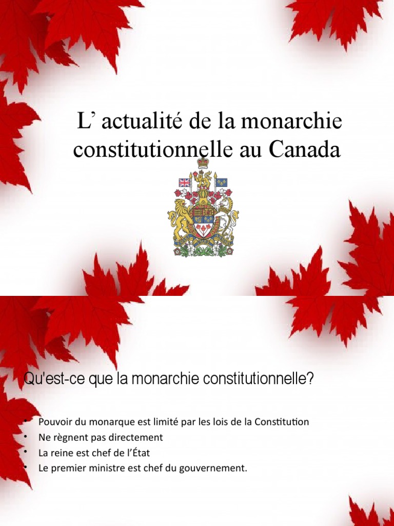 Monarchie Canadienne: Rôle et Impact | PDF