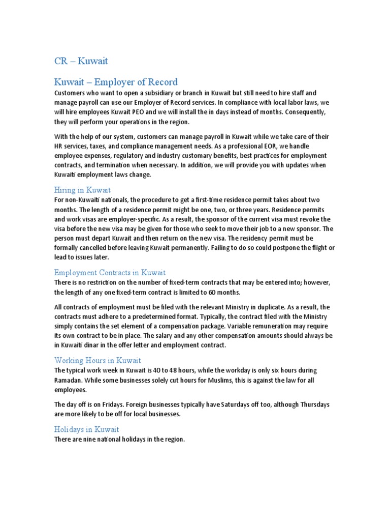 A Comprehensive Guide to Employment Laws, Regulations, and Benefits in ...