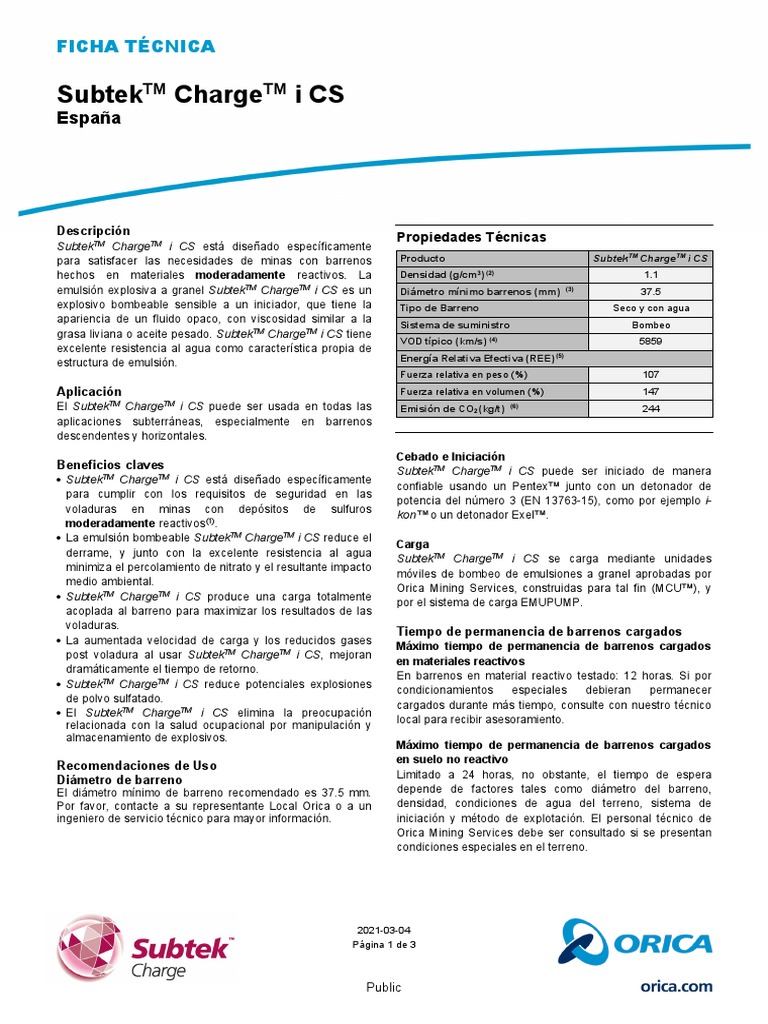 Subtek Charge I CS TDS 2021-03-04 Es Spain | Descargar gratis PDF ...