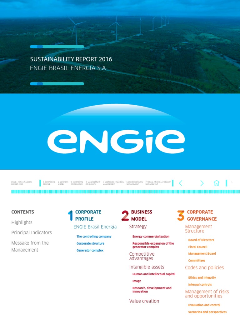 Sustainability Report 2016: Engie Brasil Energia S.A | Download Free PDF | Governance ...