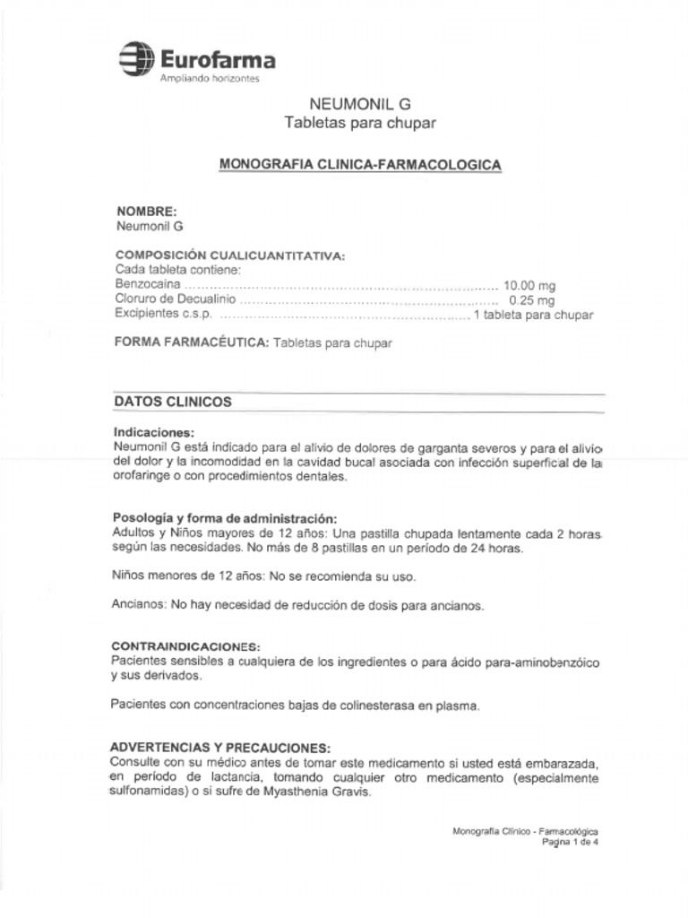 Bula Neumonil G | PDF