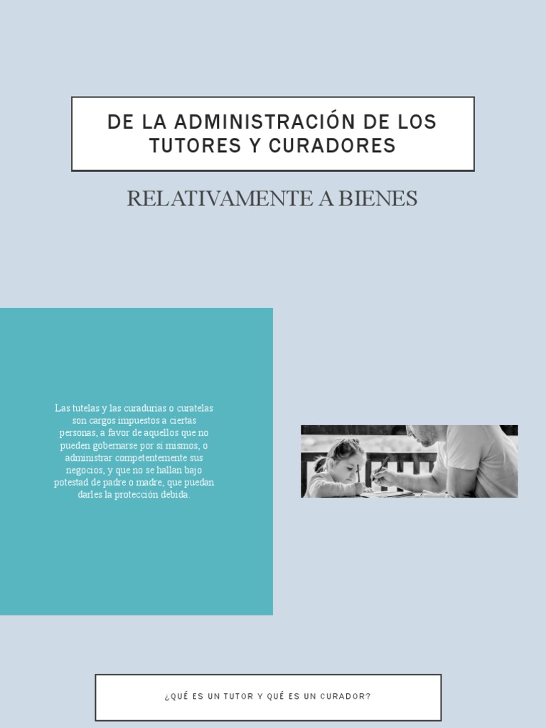 De La Administración de Los Tutores y Curadores | PDF | Guardián legal ...