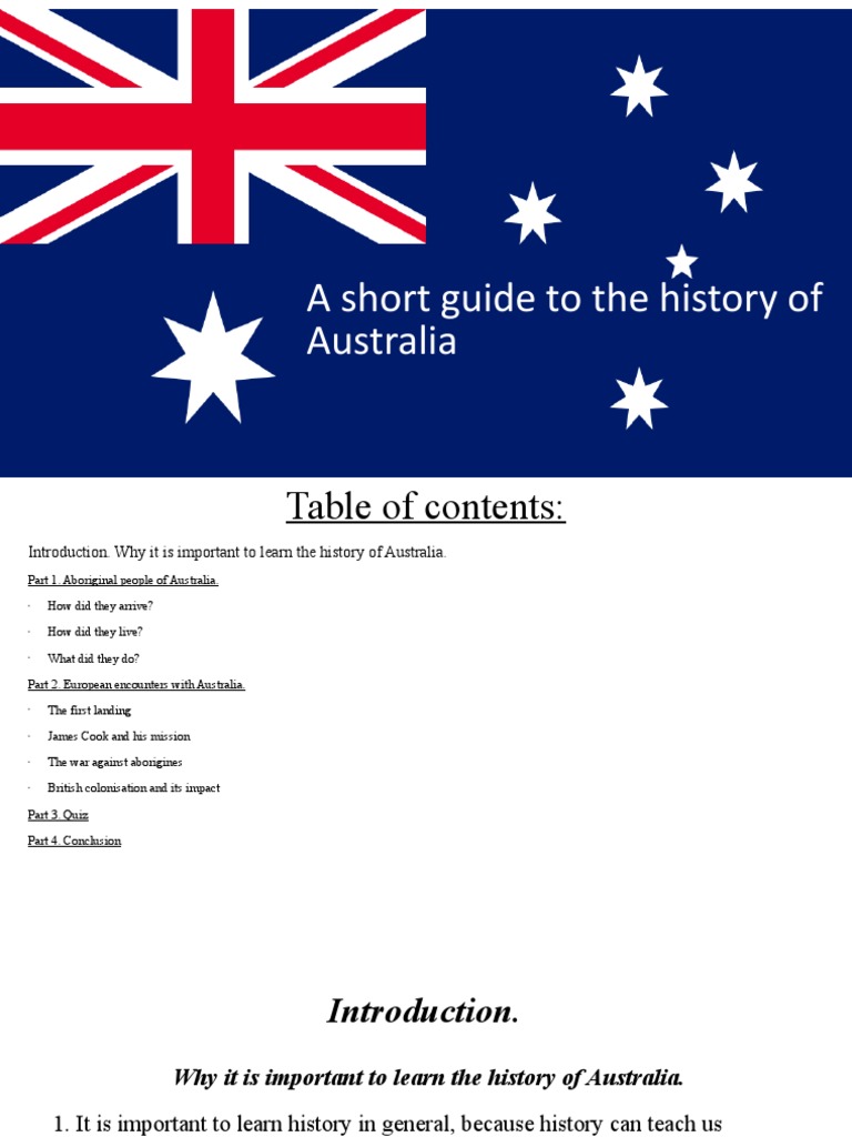 A Short Guide To The History of Australia | PDF | Australia ...