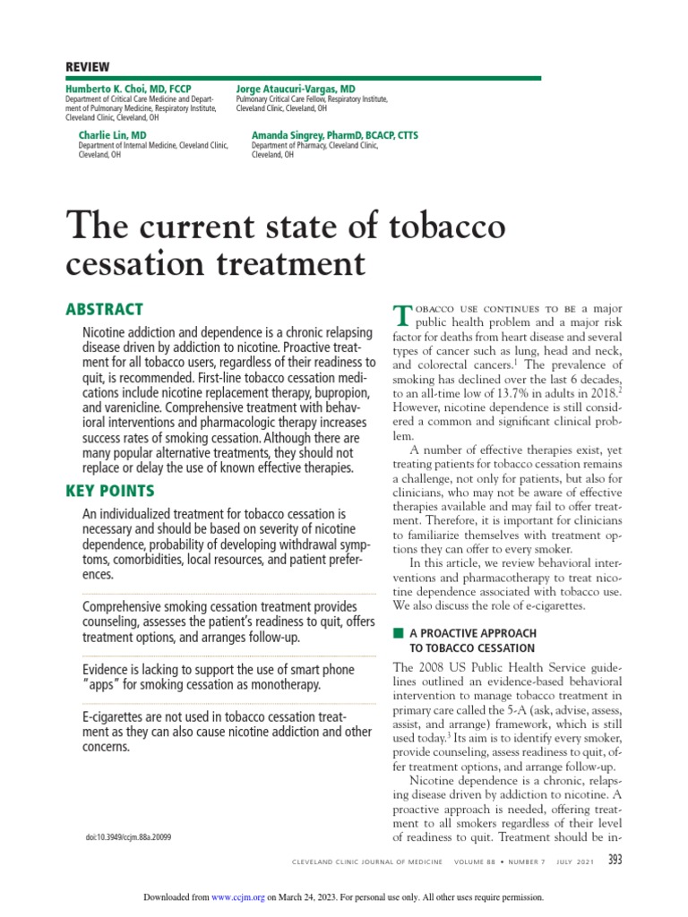 393 Full | PDF | Smoking Cessation | Nicotine