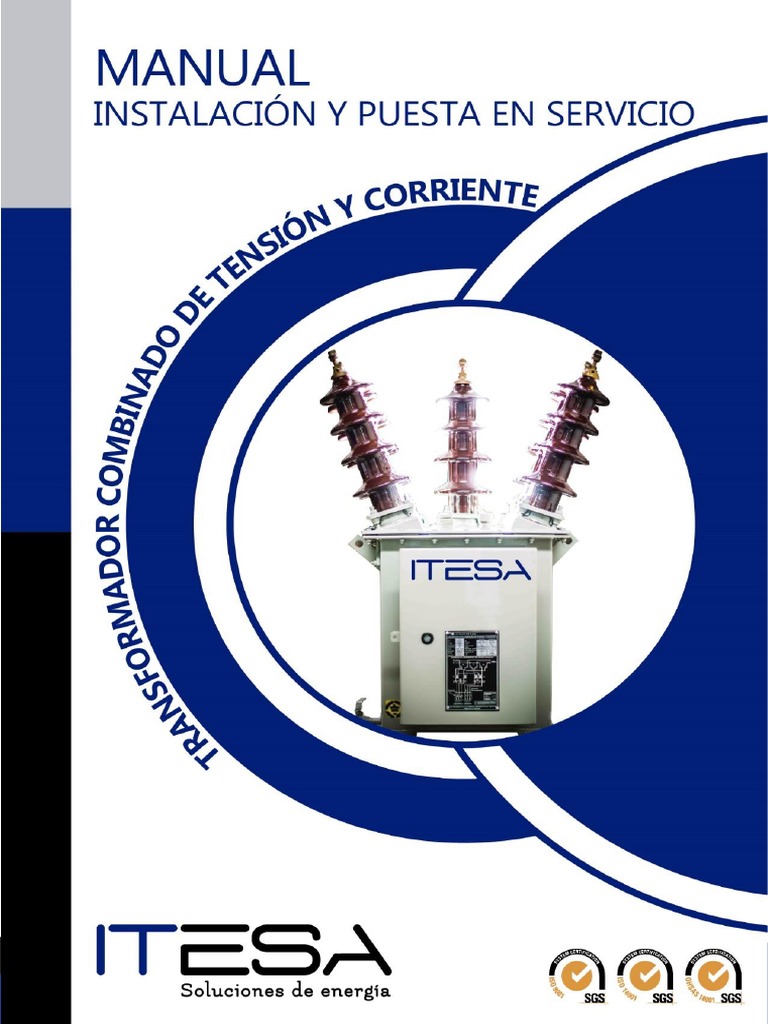 Manual de Operacion Transformadores Combinados de Tension y Corriente | PDF | Transformador ...