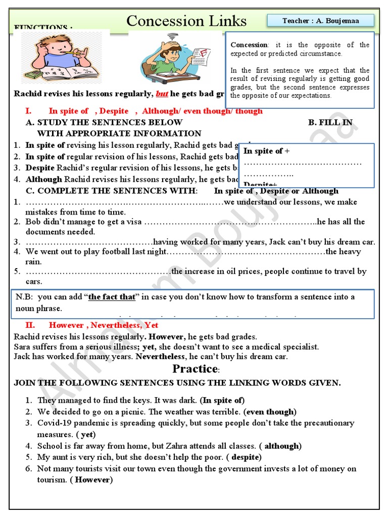 Bac Linking Words 2024 | PDF