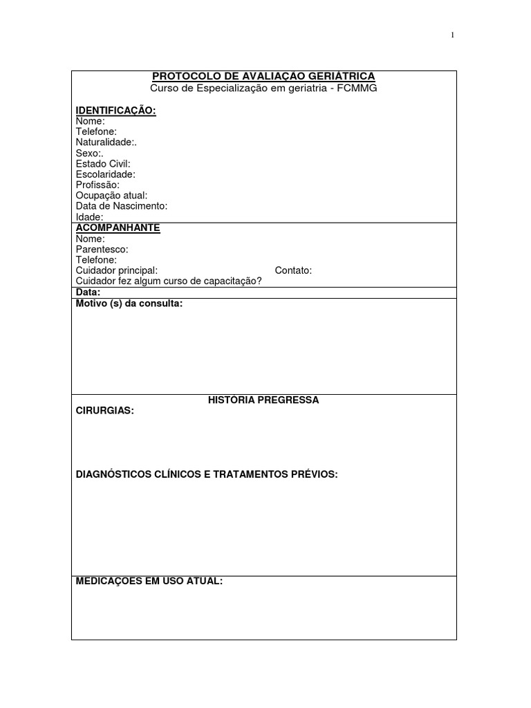 2 Protocolo Completo Geriatria - Ciencias Médicas | PDF