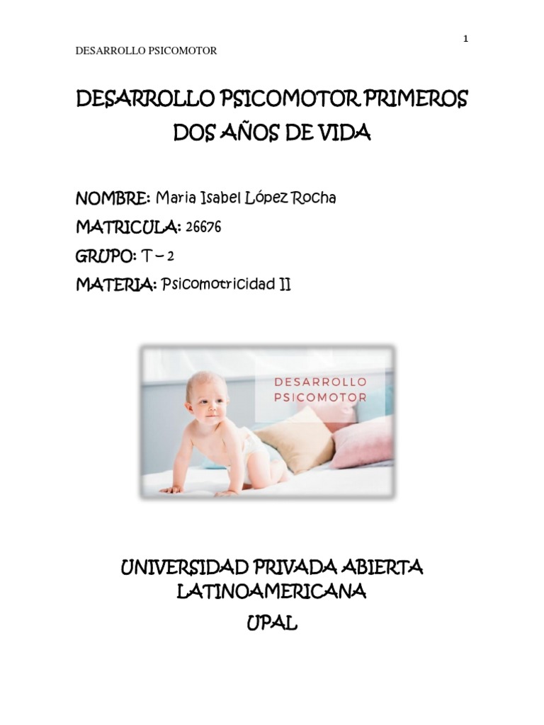 Desarrollo Psicomotor | PDF | Aprendizaje | Ciencias del comportamiento