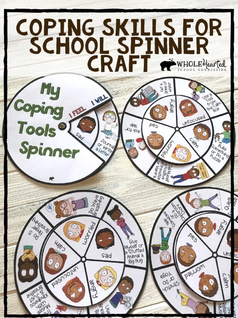 Coping Skills For School Spinner Craft | PDF | Emotional Self ...