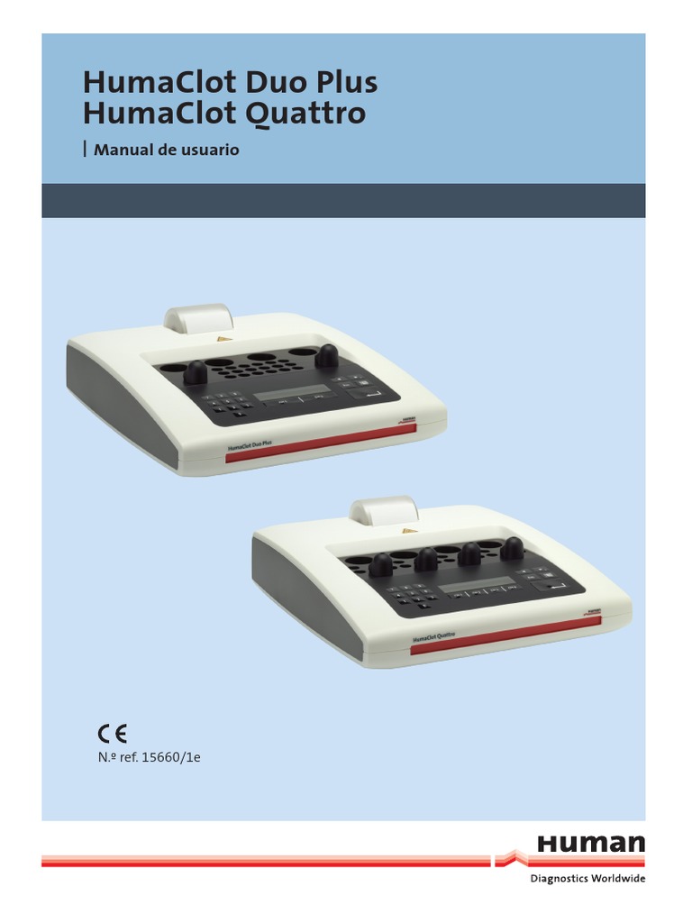 156601e Humaclot Duo Plus Manual | PDF | Papel | Impresora (Computación)