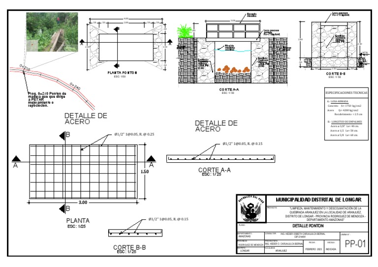 Plano Ponton-Plano Ponton | PDF | Hierro | Ingeniería estructural