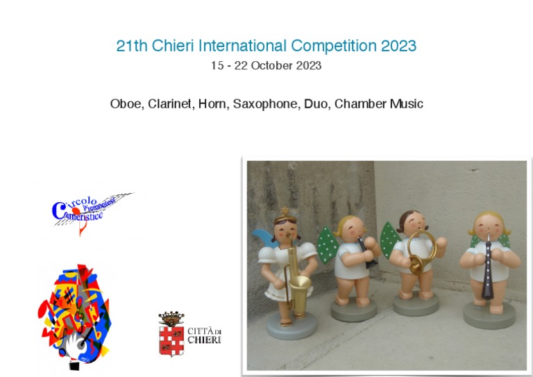Chieri 2023 Music Competition Guide | PDF | Art