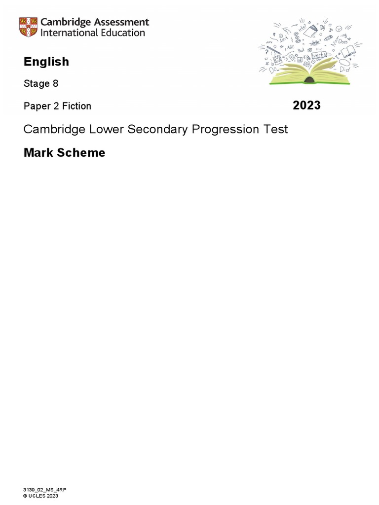 English: Cambridge Lower Secondary Progression Test | PDF | Punctuation ...
