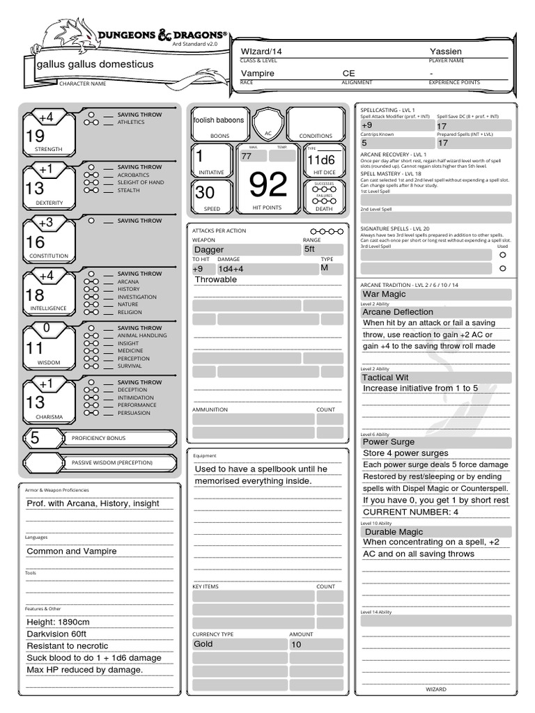 Chicken Man - DND | PDF | Role Playing Games | Gaming