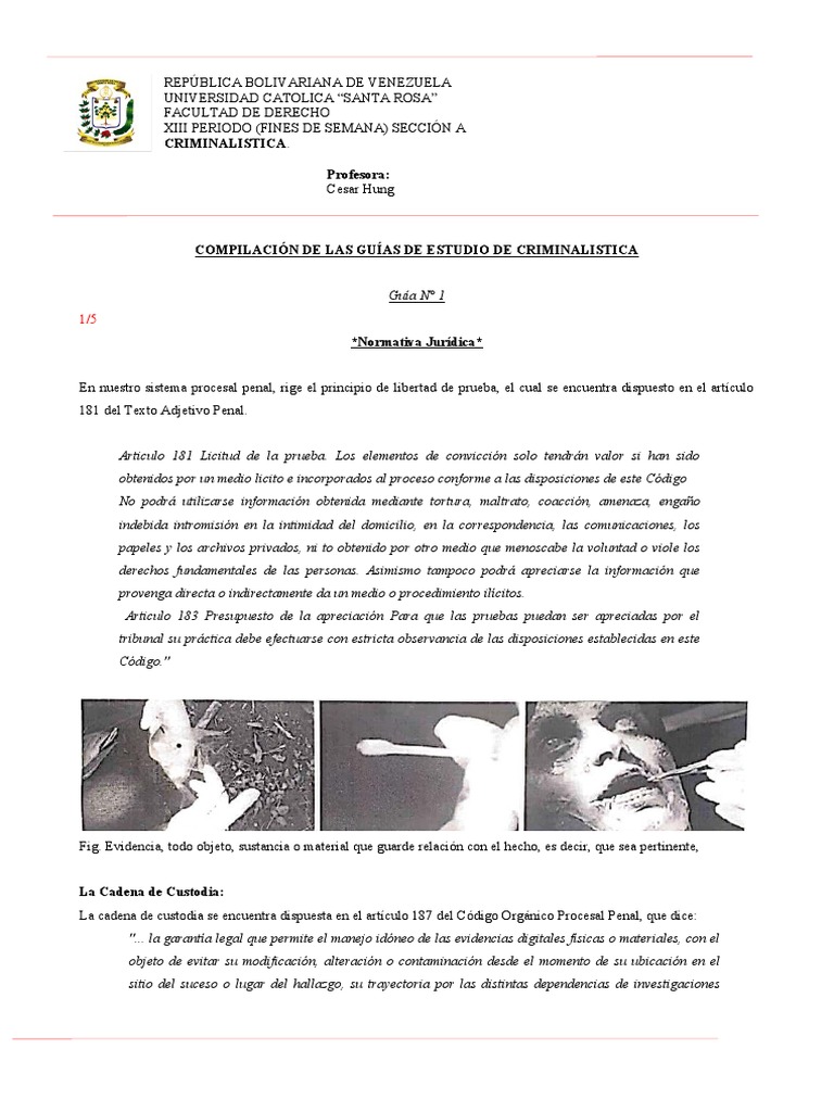 Criminalistica NJHP | Descargar gratis PDF | Testigo experto ...