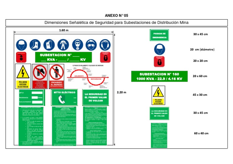 ANEXO 5 Señaletica de La Subestación | PDF