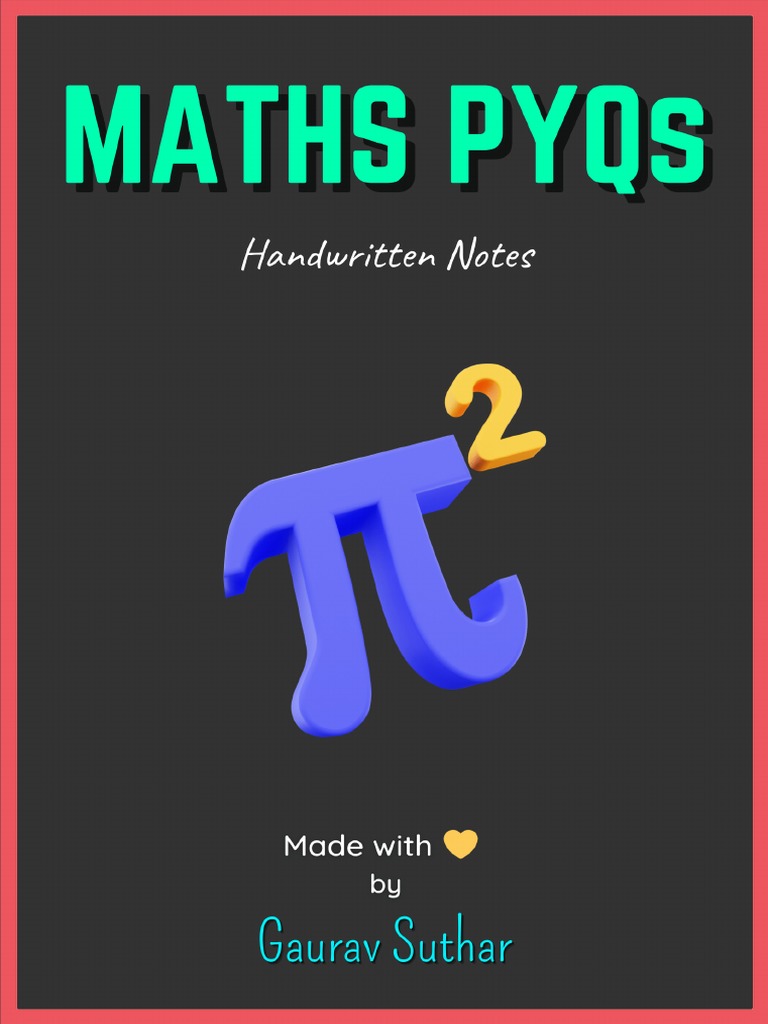 Maths PYQs | PDF