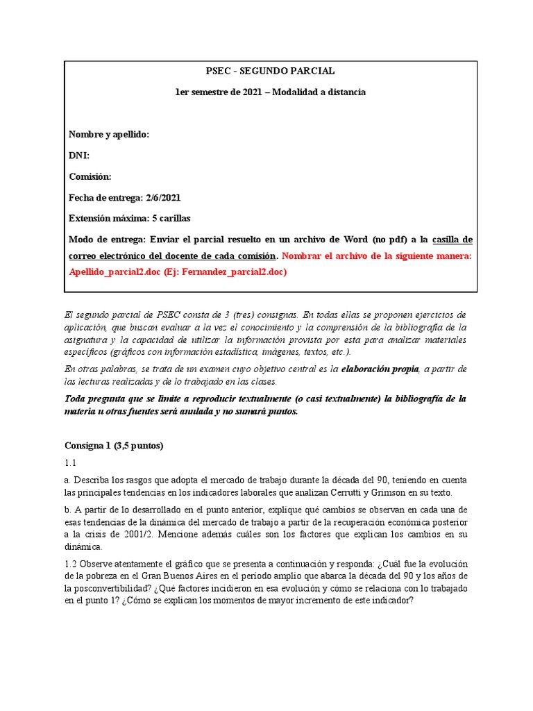 PSEC 2° Parcial - 12021 - Vdef Primer | PDF