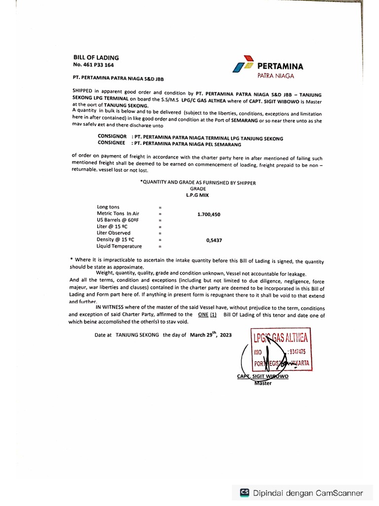 BL Manifest-2 | PDF