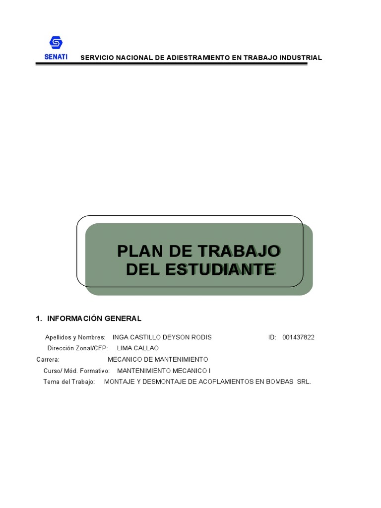 MMAD - MMAD-204 - Trabajo Final Mantenimiento Mecanico1 Deyson Inga Castillo | PDF | Rotación ...