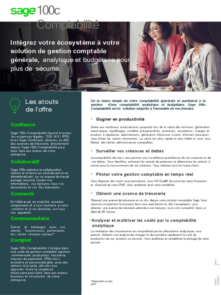 Plaquette Produit Sage-100c-Comptabilite | PDF | Comptabilité | Business