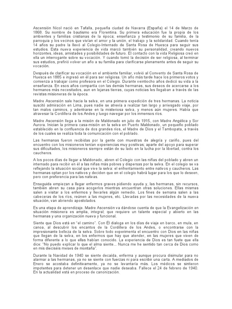 Ascensión Nicol | PDF