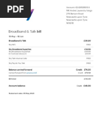 O2 Mobile Bill Summary and Details | PDF | Payments | Service Industries