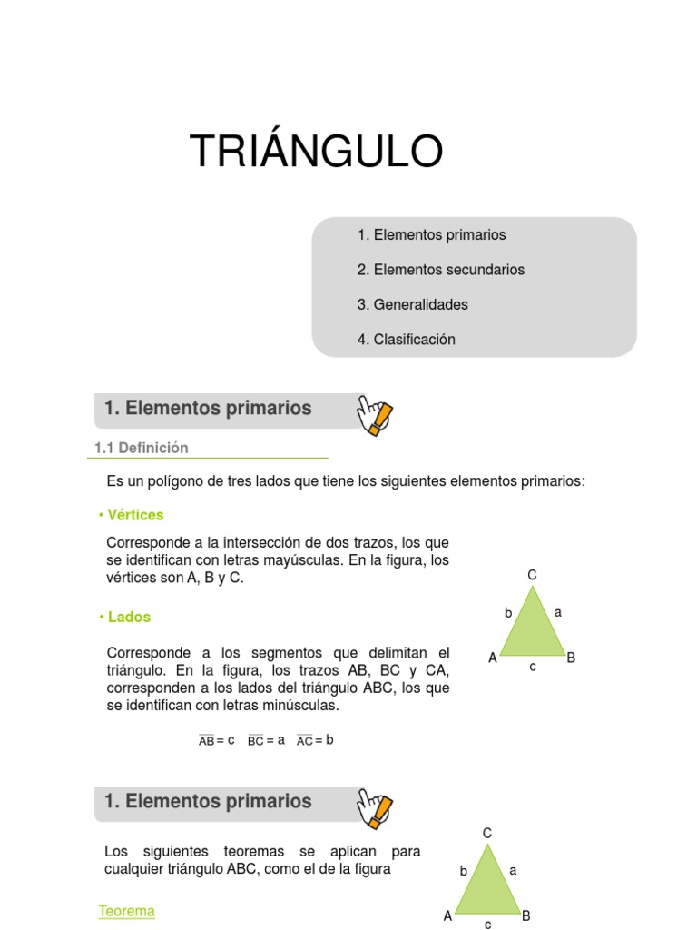 Geometría Taller 7 Triángulos | PDF | Triángulo | Geometría Elemental