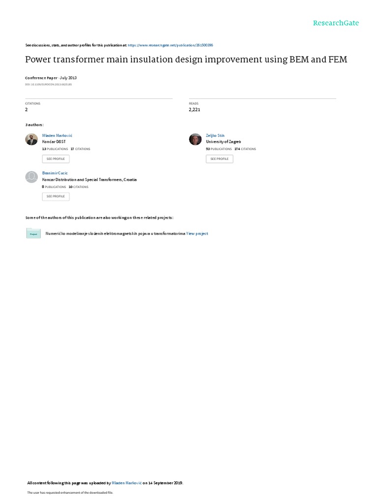 Power Transformer Insulation Design | PDF | Electrical Breakdown ...