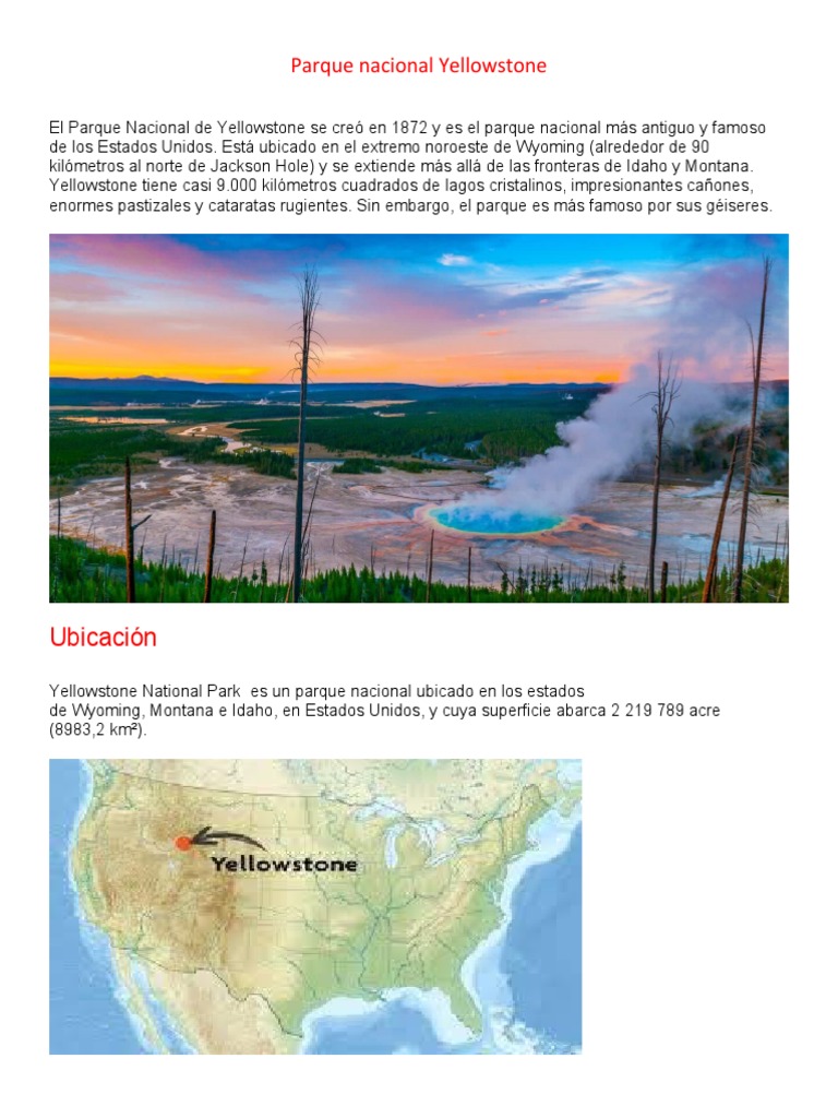 Parque Nacional Yellowstone | PDF